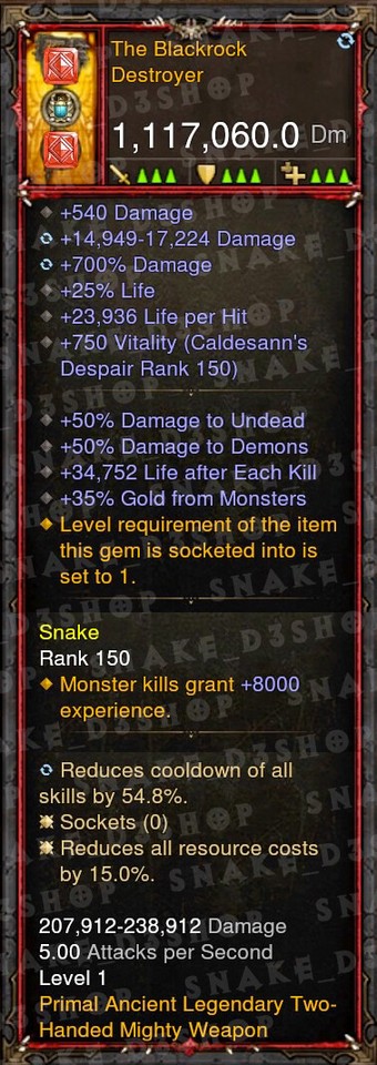 Diablo 3 - Ethereal + SoulShard Infused - Modded Primal The Blackrock ...