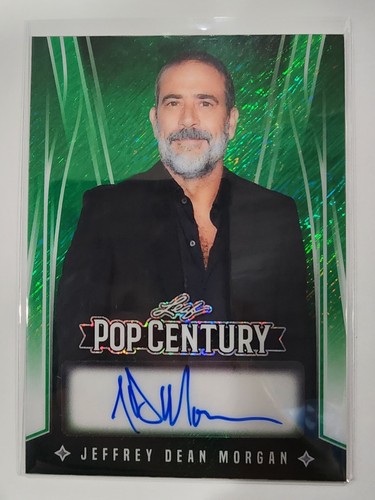 2025 Leaf Pop Century Shimmer Green Autograph "Jeffrey Dean Morgan" #1/ ...