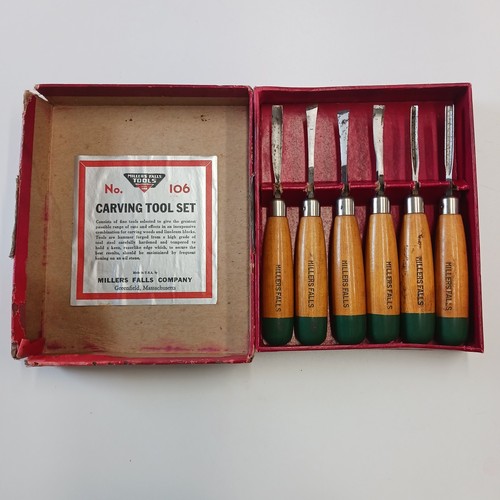 Vintage Miller Falls Carving Tool Set | eBay