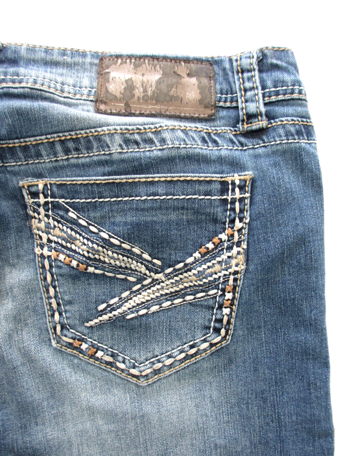 Charme Jeans Womens 31 Blue Stretch Denim Bootcut Embroidered 33in Tall ...