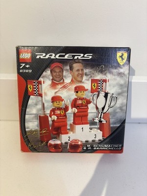 LEGO 8389 Racers 2004 Ferrari M. Schumacher & R. Barrichello Podium Set ...