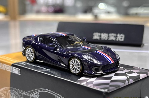 TOC 1:64 Dark Blue 812C Coupe Sports Model Diecast Metal Car | eBay
