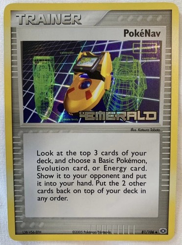 PokeNav 81/106 Emerald Pokemon Card Fermi Bubbles Grading A | eBay
