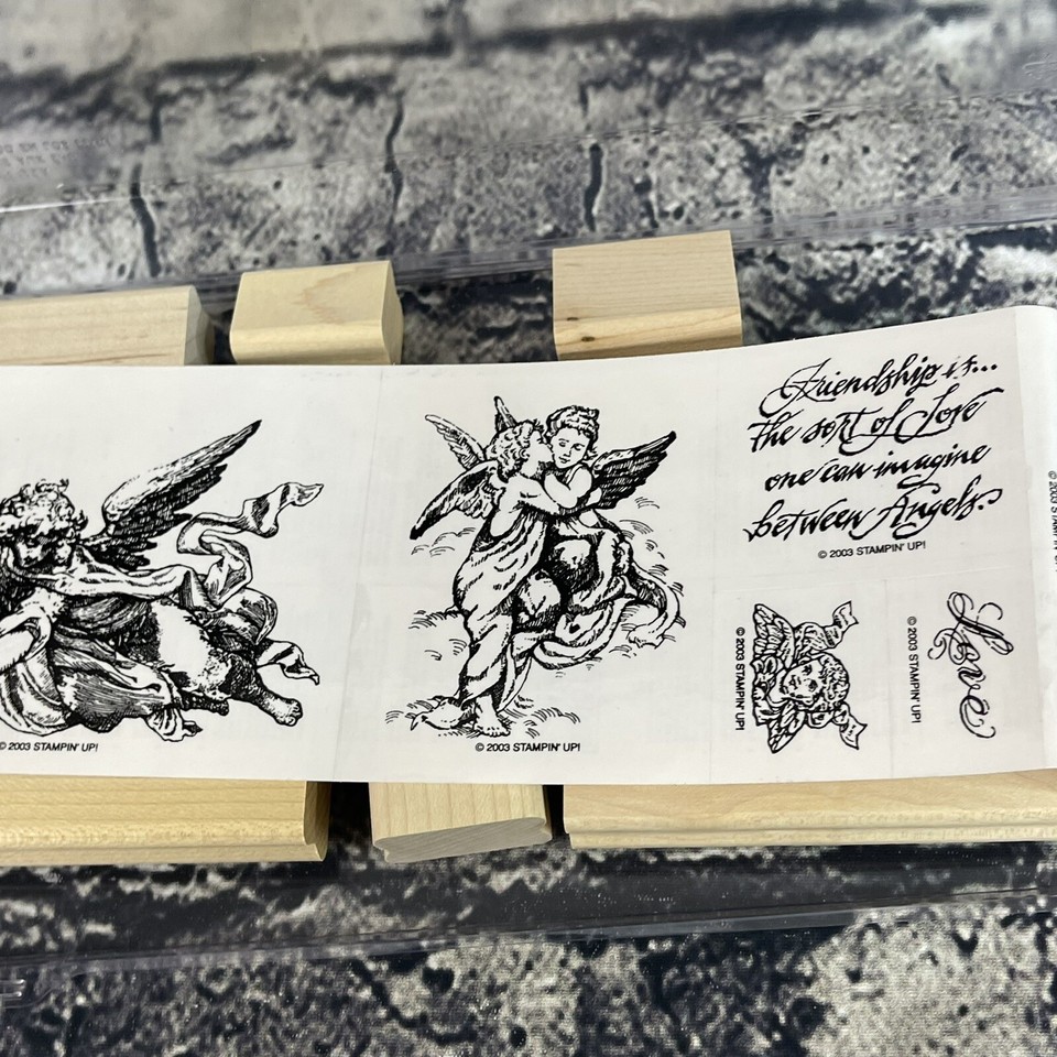 Stampin’ Up! ANGELIC 2003 Set of 6 Unmounted Stamp Angels Season Of ...