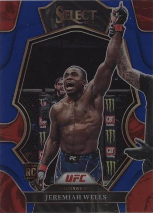 2023 Panini Select UFC - Premier Level Jeremiah Wells #134 Blue Prizm ...