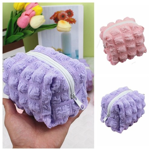 Korean Style Pleated Cloud Coin Purse Square Cloud Lipstick Bag Ladies ...