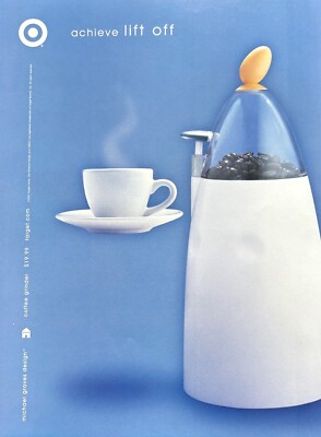 2001 TARGET Stores Coffee Grinder MICHAEL GRAVES Design PRINT AD | eBay
