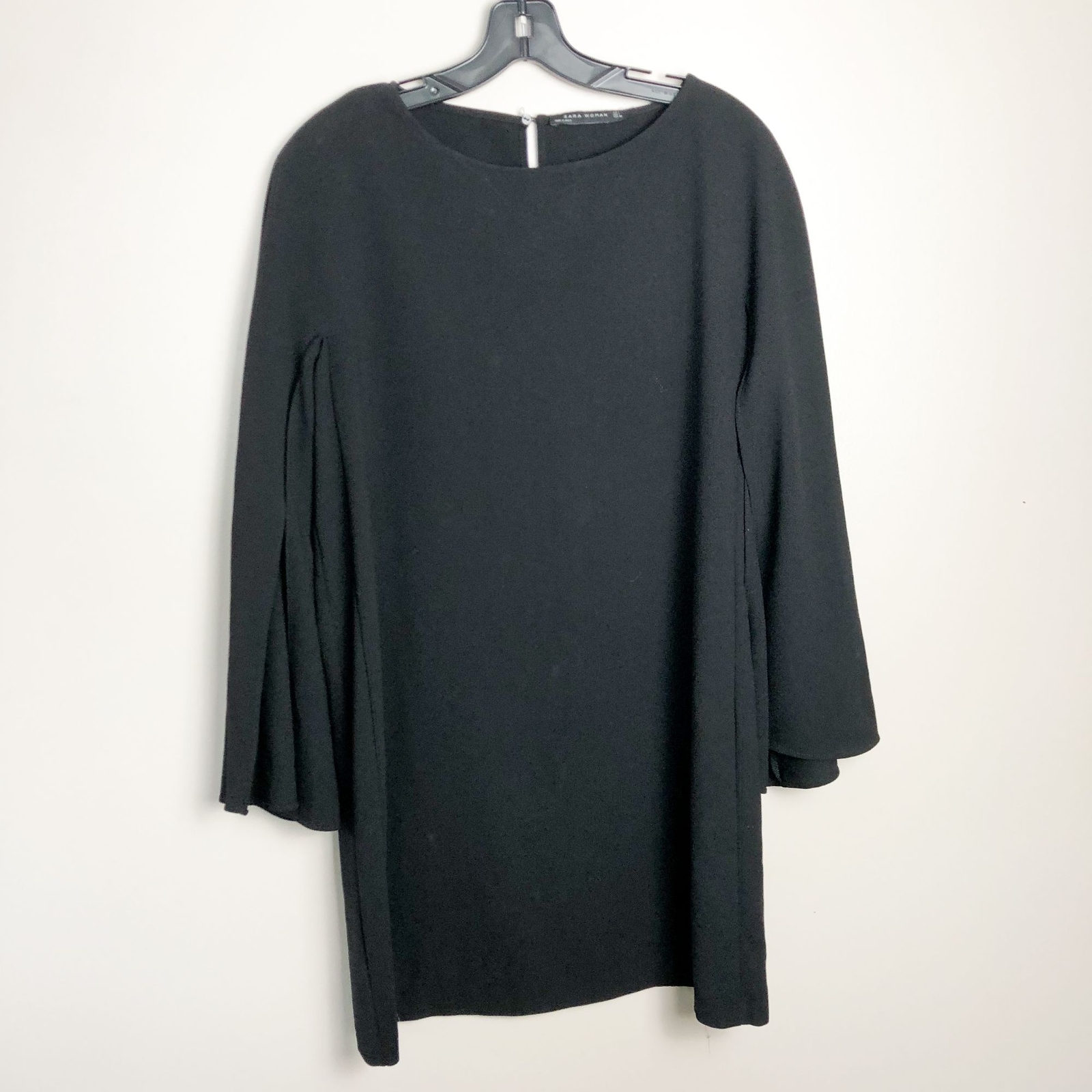 Zara Basics Bat Wing Black Sheath Mini Dress Large | eBay