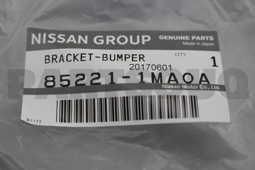 852211MA0A Genuine Nissan BRACKET-REAR BUMPER SIDE,LH 85221-1MA0A | eBay