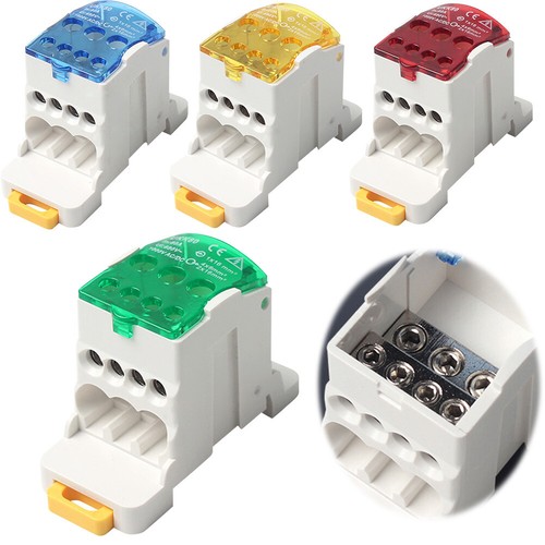 UKK 80A DIN Rail Distribution Box Line Terminal Rail Splitter for ...