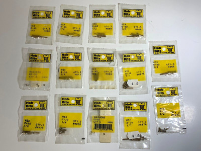 Lot of 14 Hob-Bits Assorted Round Head Screw Bolts & Washers for HO ...