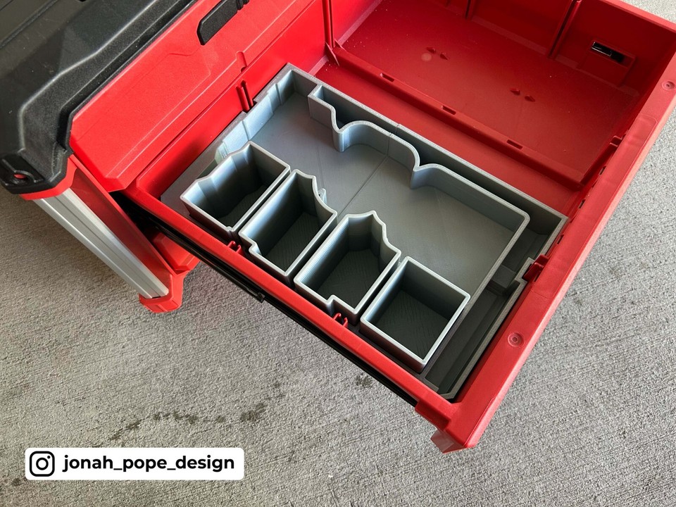 Milwaukee Packout Tool Box Drawer Insert for M12 Rivet Gun (Insert Only ...