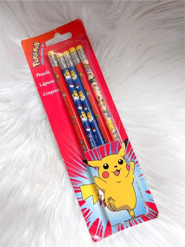 Vintage 1999 Pokémon Nintendo Pencil School Set New In Package #2 ...