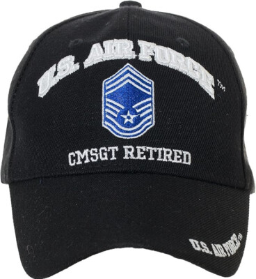 Officially Licensed CMSGT US Air Force Retired Baseball Cap - Multiple ...