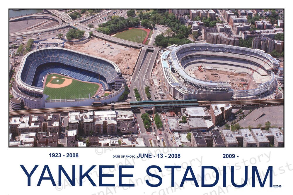 Yankee Stadium Photography Aerial View Of Yankee Stadium Located In