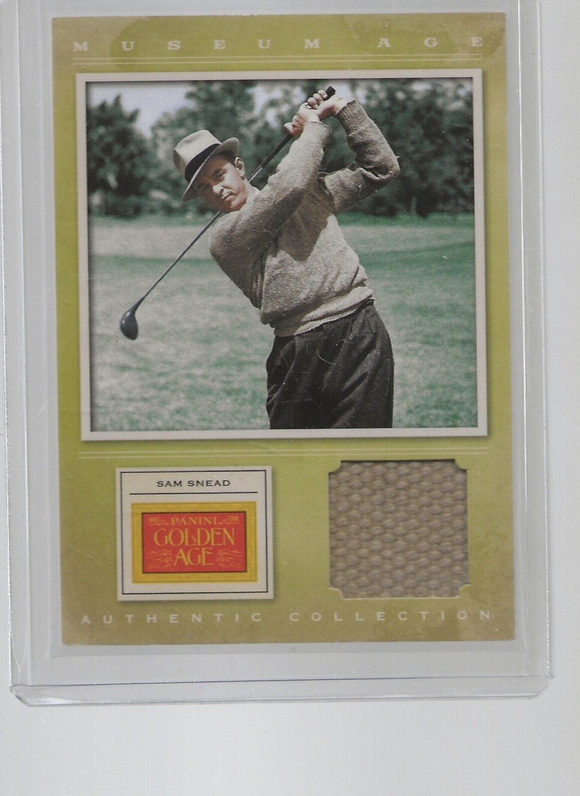 2012 Panini Golden Age Museum Age Authentic Collection #12 Sam Snead ...
