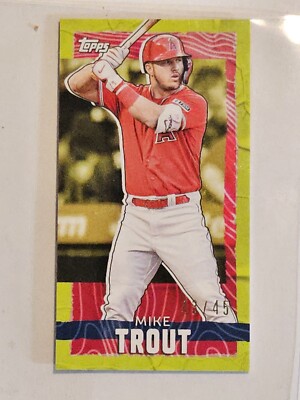 2023 Topps Rip Mike Trout Mini Short Print 43/45 | eBay