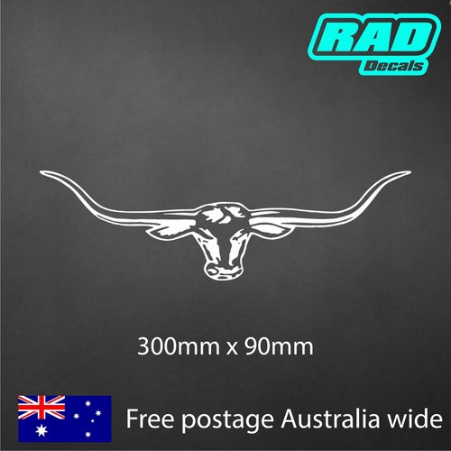 Longhorn Die Cut Car Decal Funny Vinyl Sticker JDM Country Turbo BNS ...
