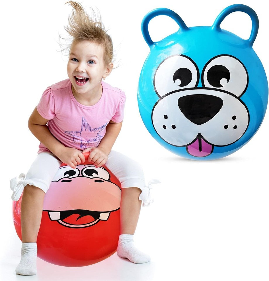Hopper Balls for Kids (2 Pack) 20 Inch Bouncing Ball with 2 colors may ...