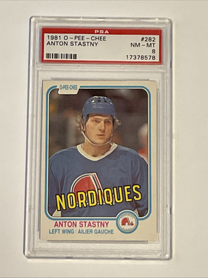 1981-82 O-Pee-Chee #282 Anton Stastny RC Quebec Nordiques - PSA 8 NM-MT ...