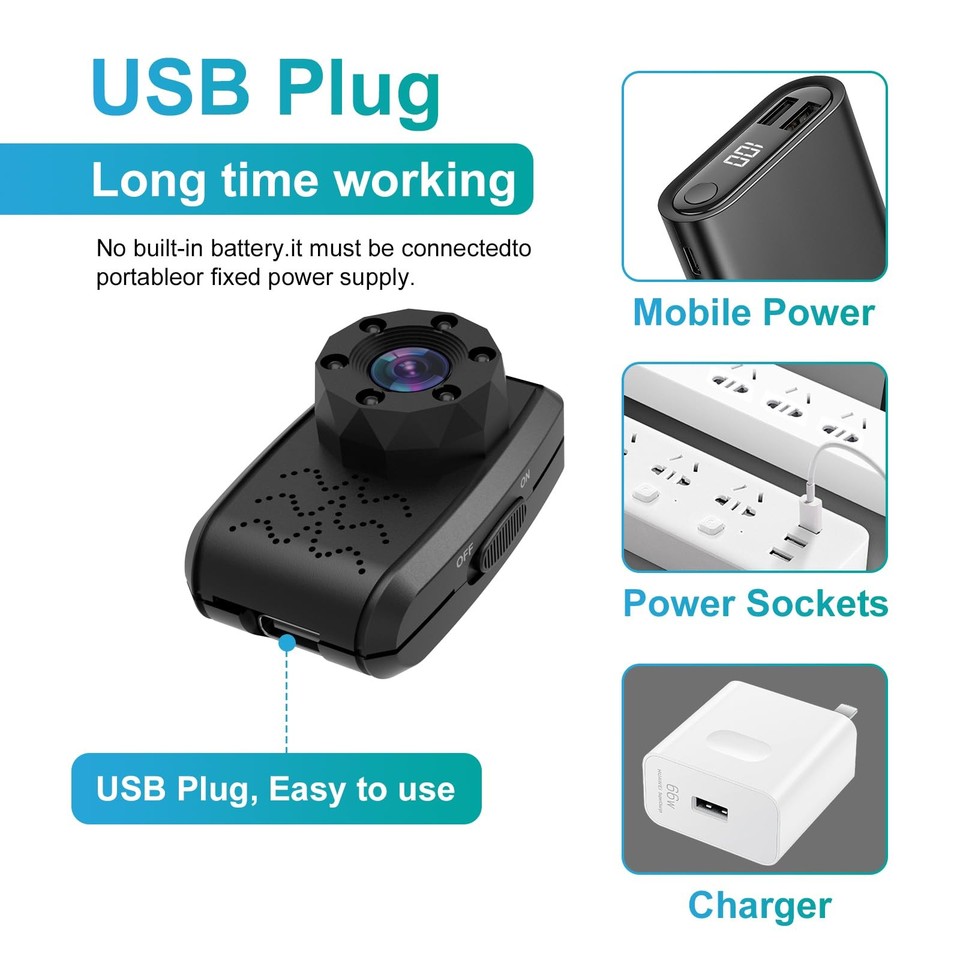 Mini Camera Wireless HD Small WiFi Surveillance Cameras with Motion ...