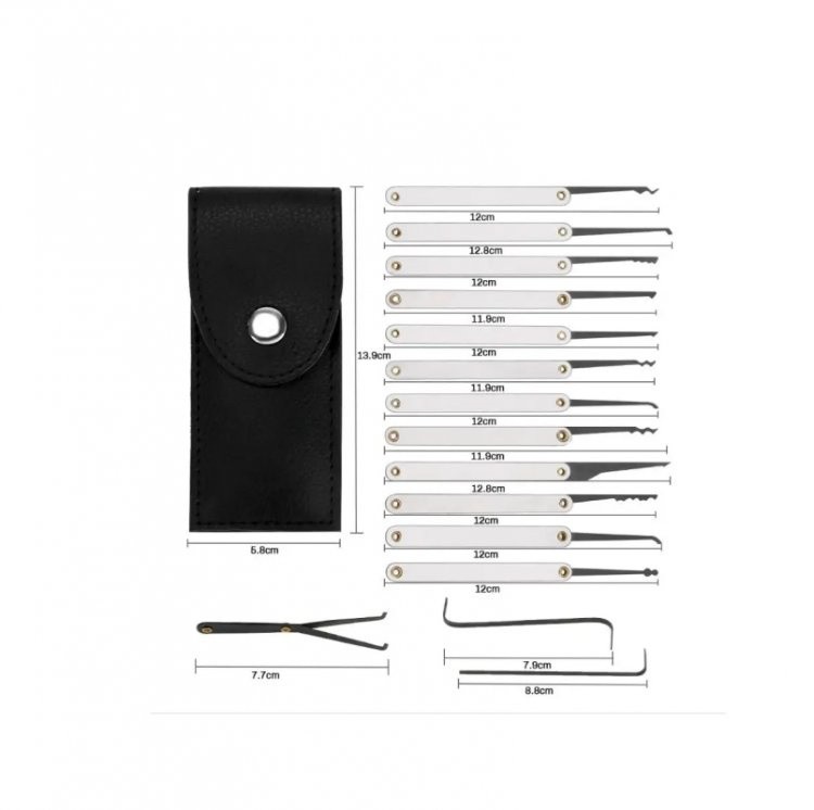 Lock Tools Stainless Steel Portable Car Unlocking Kit Tools 15Pcs | eBay