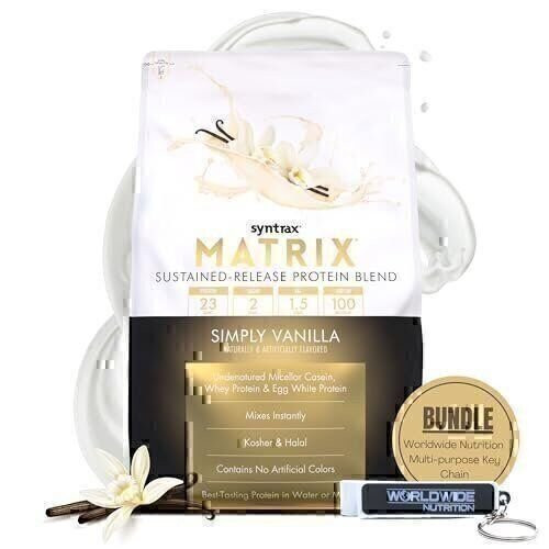 Syntrax Matrix Sustained-Release Protein Powder Blend - Simply Vanilla ...