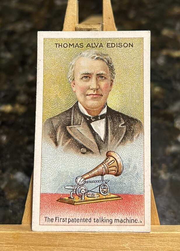 1924 J. Millhoff & Co. Shelley Cigarettes Thomas Edison Men of Genius ...