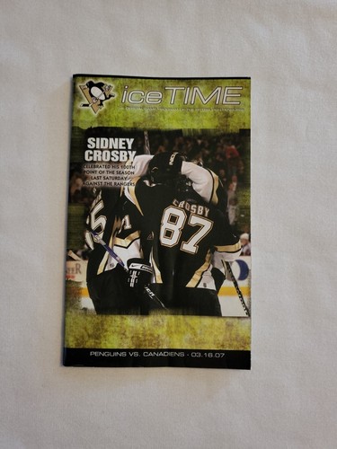 2007 March 16, Ice Time Magazine, Penguins Vs Canadiens (CP402) | eBay