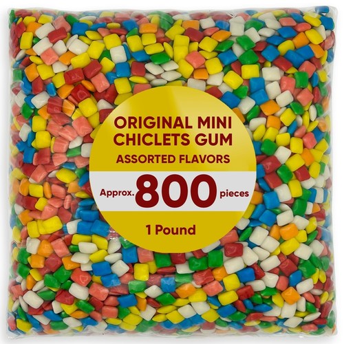 Original Mini Chiclets Gum for Bubble Machine Assorted Flavors 1 Pound ...