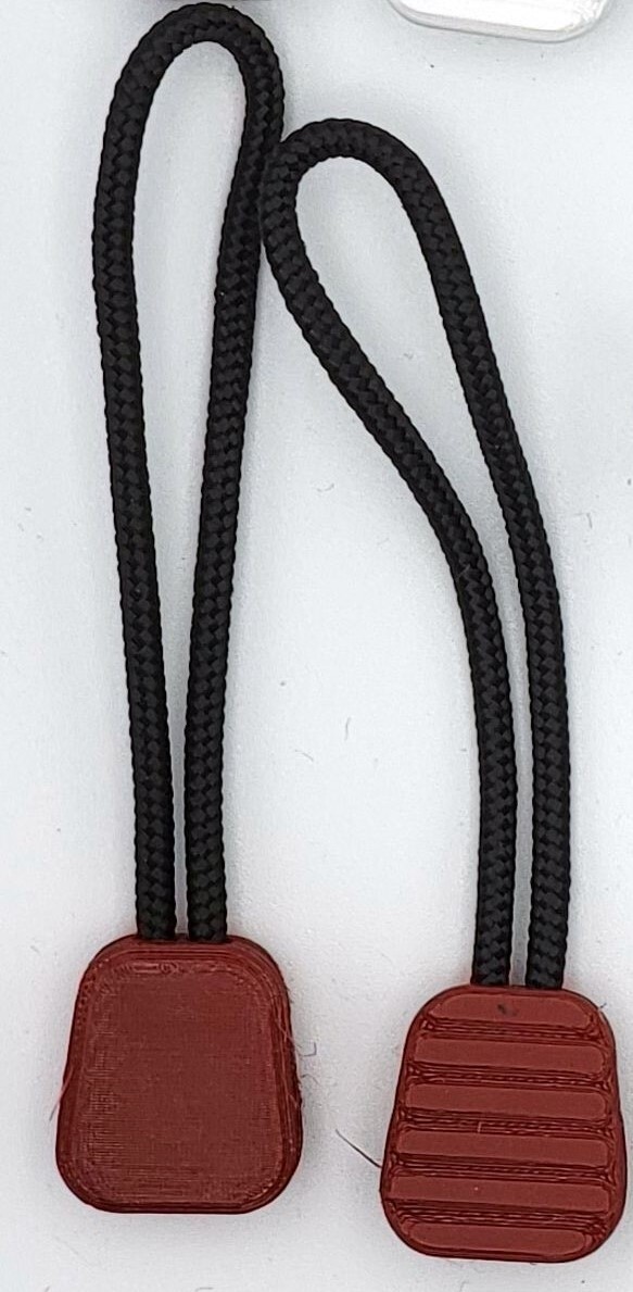 3" Paracord Zipper Pull w/ Plastic Pull Tab - Mars Red | eBay