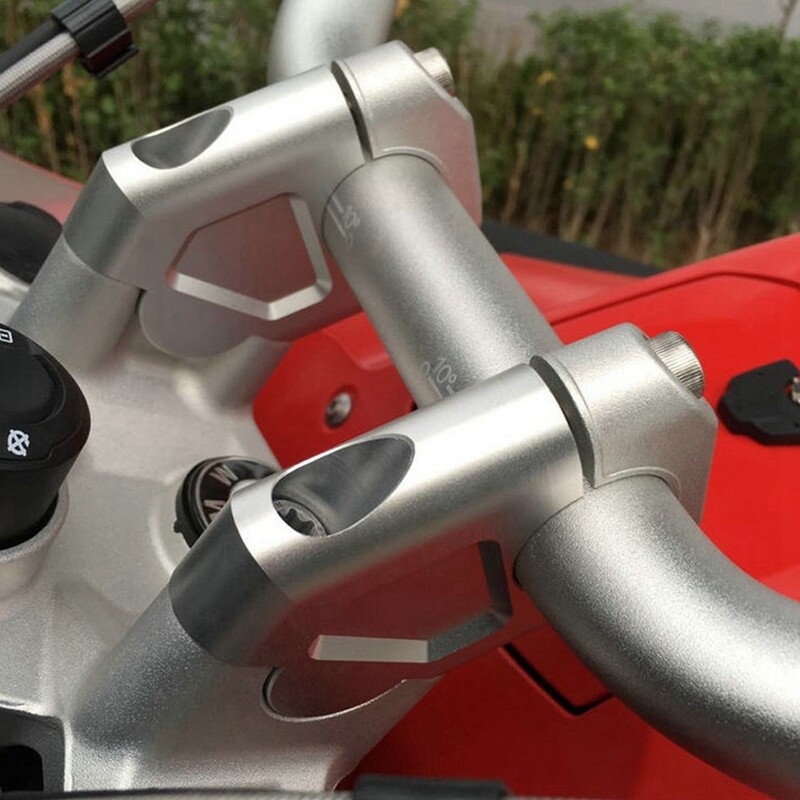 32MM Motorcycle Handle Bar Clamp Raised Extend Handlebar Mount Riser ...