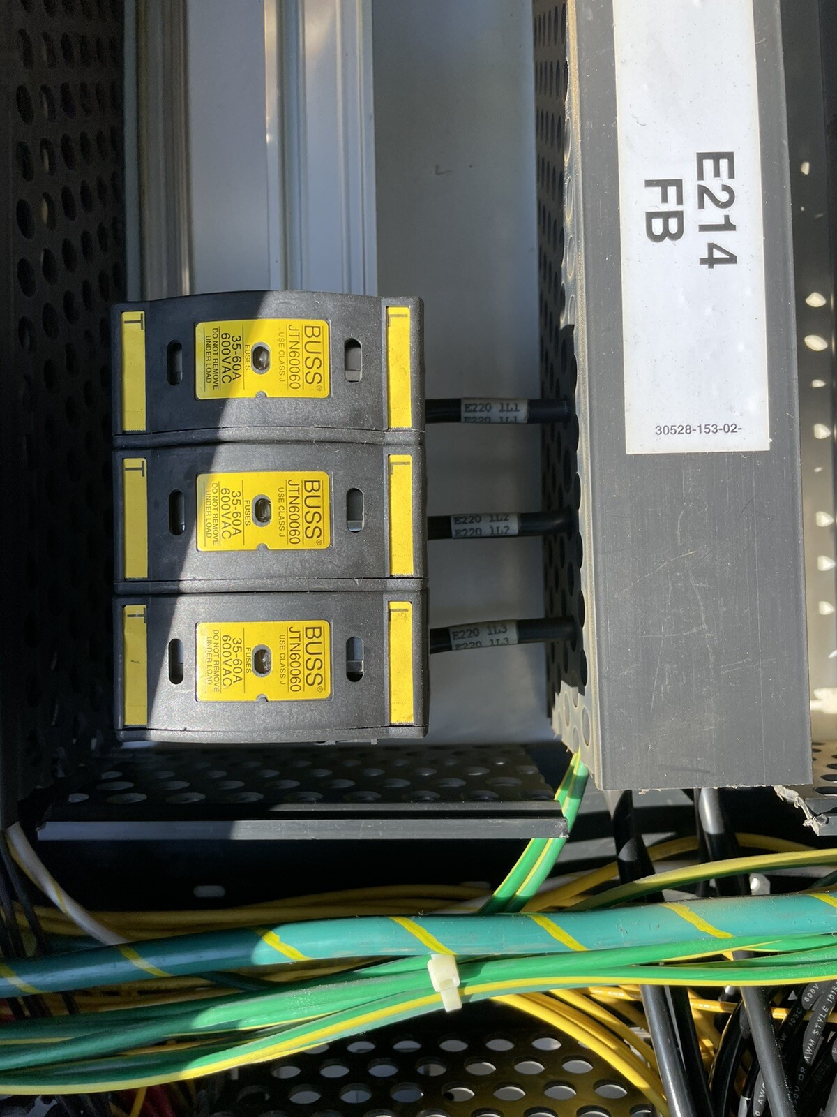 3 Pack Bussmann JTN60060 Fuse Block 35 to 60A Amp Class J 600 Vac ...