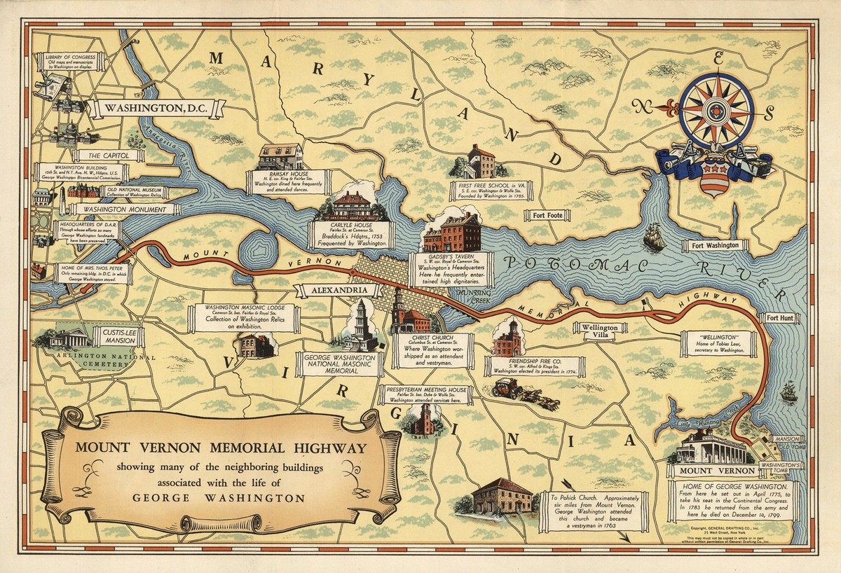Mapa De Mount Vernon, George Washington Everything You Need To Know To