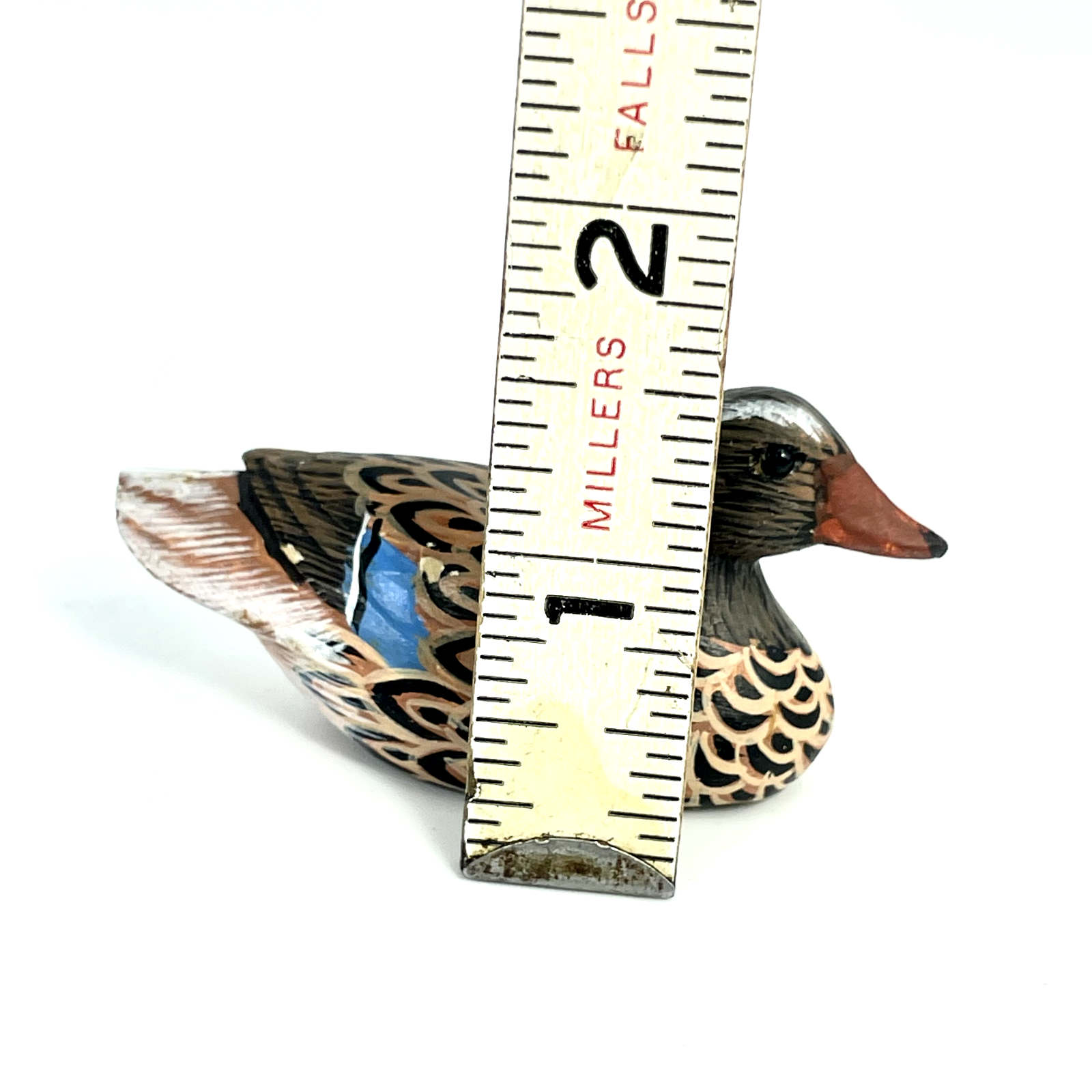 Lot of 3 Wood Ducks Hand Painted One Medium Drake Duck & 2 Mini Ducks ...