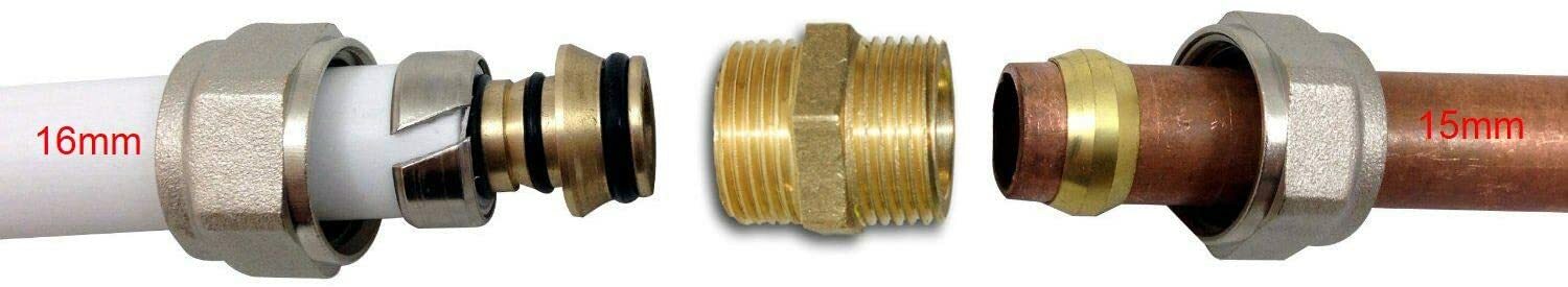 COMPRESSION ADAPTER REDUCER COPPER x PLASTIC 16mm x 15mm pipe | eBay UK