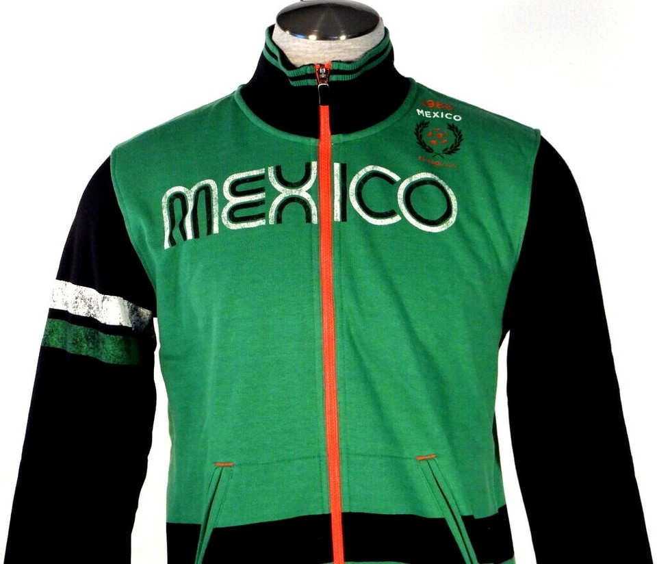 Puma Green Mexico Football Federation Zip Front Kicker Track Jacket Men ...
