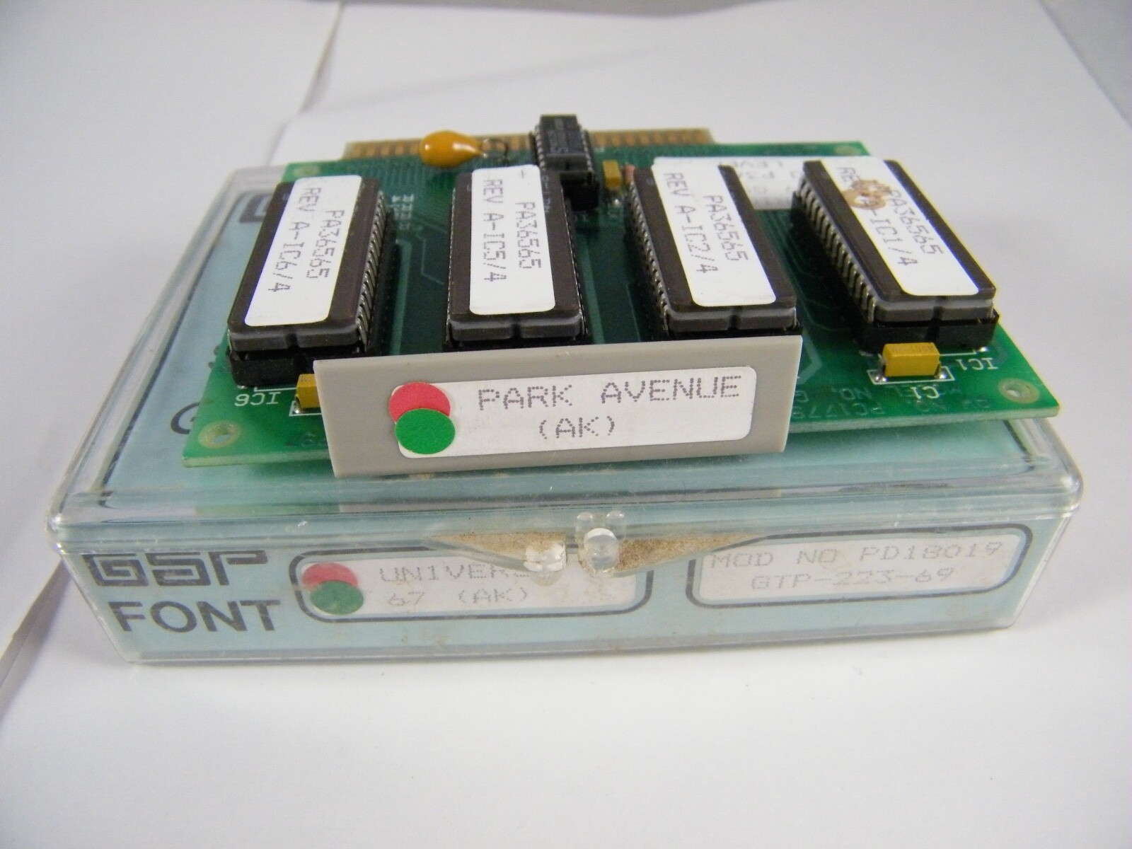 GSP GERBER SCIENTIFIC SIGNMAKER 3 & 4 PARK AVENUE AK FONT MODULE ...