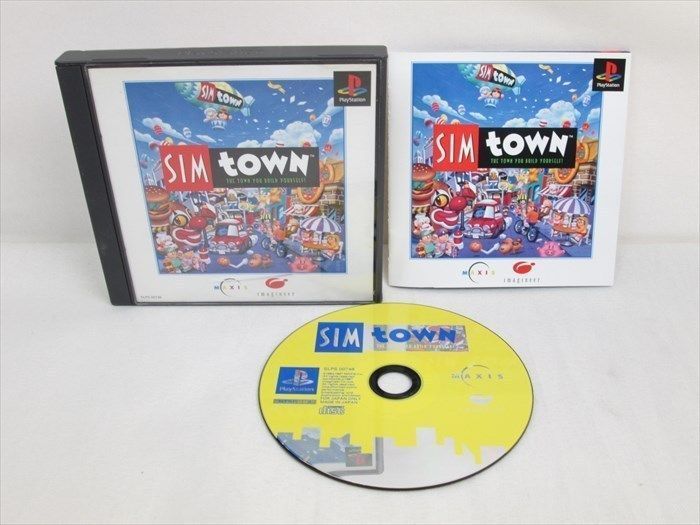 PS1 SIM TOWN Playstation Japan Game p1 | eBay