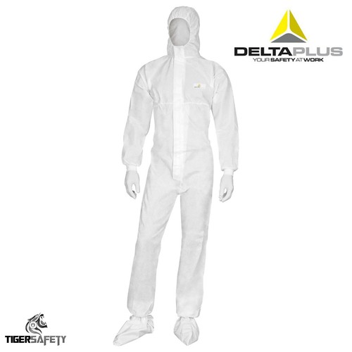 Delta Plus DT221 Type 5 6 Disposable Chemical Overalls Coveralls ...