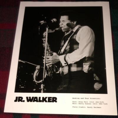 '80s JUNIOR WALKER Promo Picture 8x10 motown saxaphone Foreigner | eBay