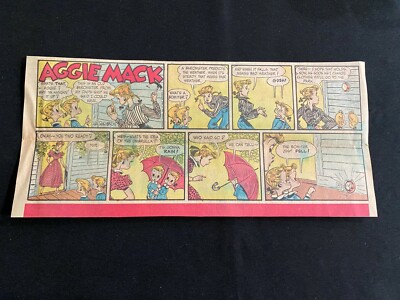 #11 AGGIE MACK by Hal Rasmusson Sunday Third Page Comic Strip May 22 ...