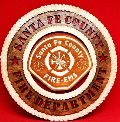 SANTA FE COUNTY FIRE DEPARTMENT PLAQUE | eBay