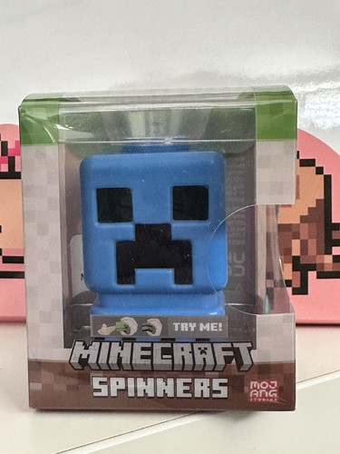 NEW Minecraft Spinner Charged Creeper Blue Very Rare | eBay