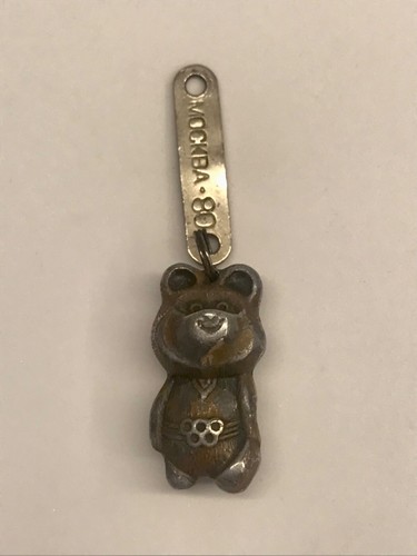 Ukraine vintage keychain Misha Bear - USSR 1980 Moscow Olympic Games ...