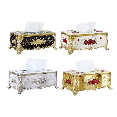 European Style Plastic Tissue Box Elegant Tissue Holder Napkin Holder ...