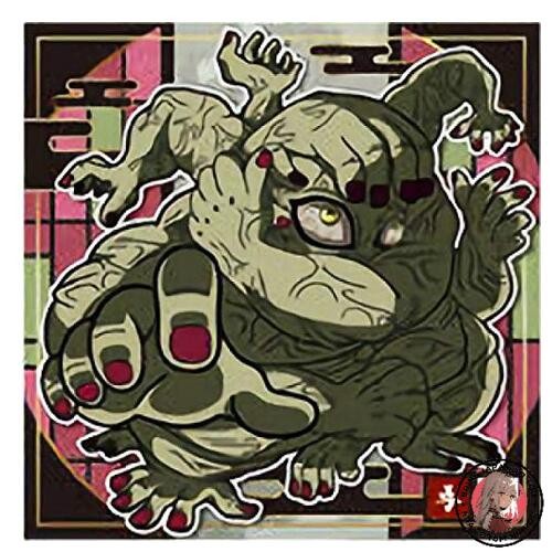 NEW [Demon Slayer 1-02 Hand Demon Rare] Demon Slayer Deformed Sticker ...