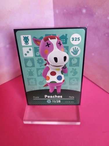 Animal Crossing Amiibo Character Card - PEACHES 325 | eBay