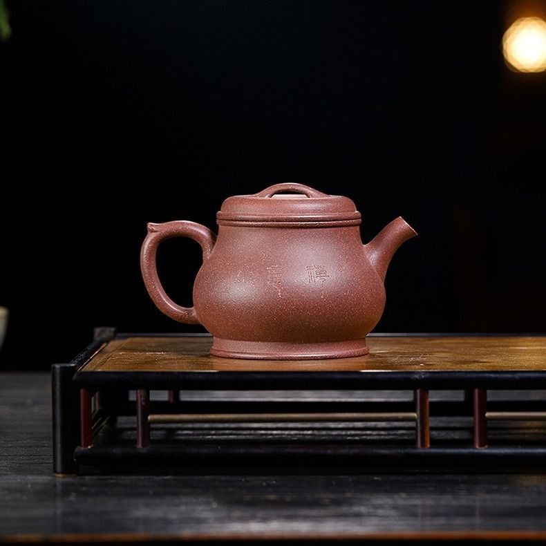 Tea pot, teapot, purple sand pot, teapot, Tokoname ware, purple sand ...