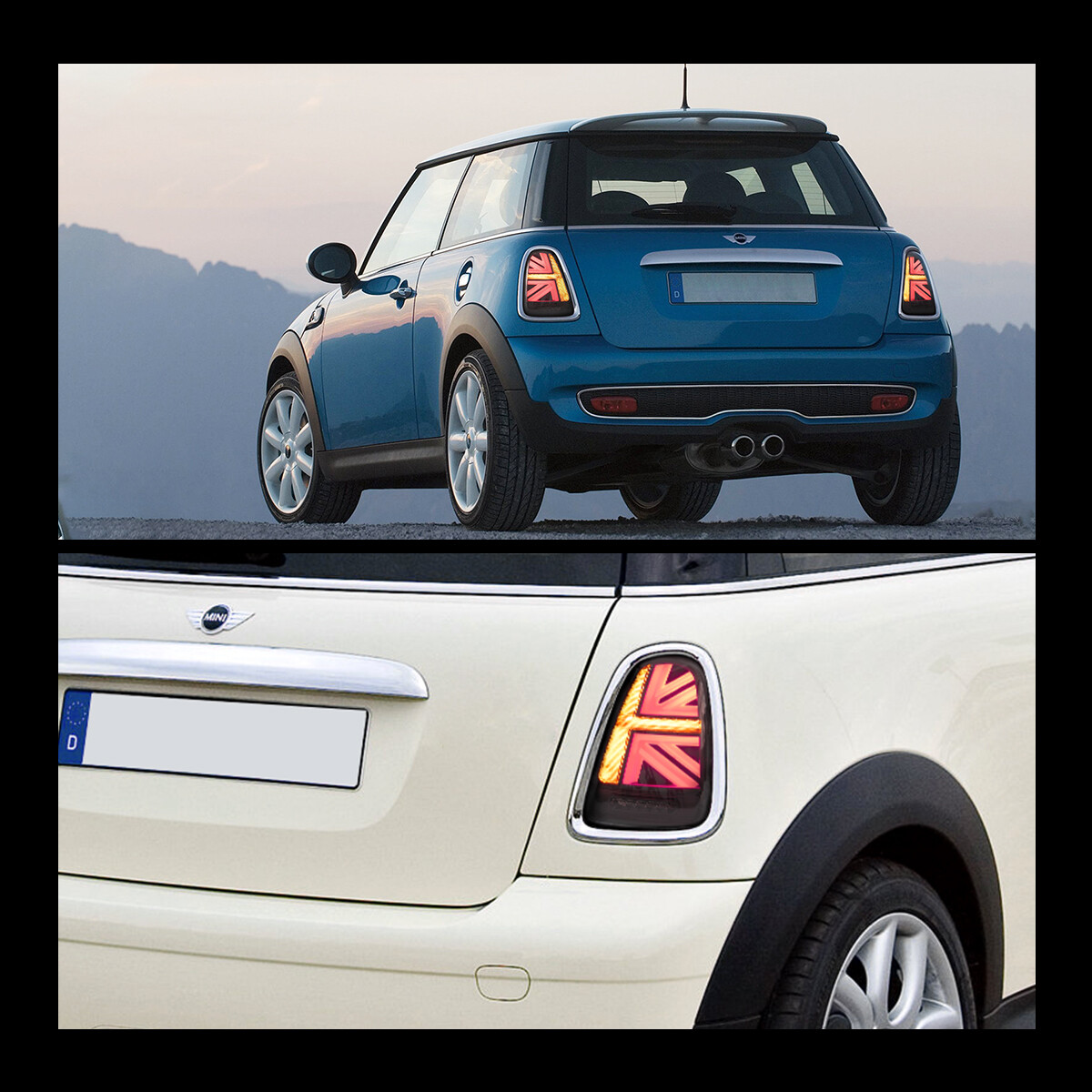 [w/bulbs] Tail Lights For 07-13 BMW MINI Cooper R56 R57 R58 R59 Rear ...